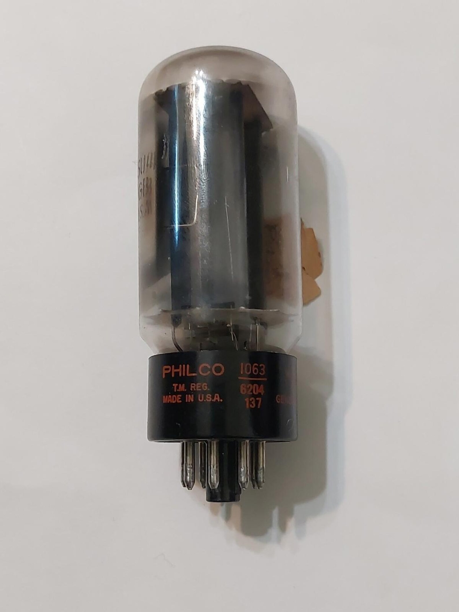 Philco 5U4GB Vacuum Tube – Rectifier – Emissions Tested 84/90 Out of ...