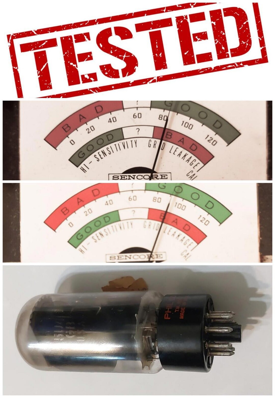 Philco 5U4GB Vacuum Tube – Rectifier – Emissions Tested 84/90 Out of ...