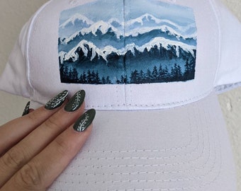 Hand Painted Cap - Etsy