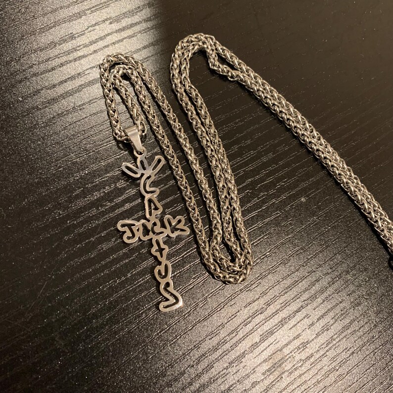 Travis Scott Cactus Jack Stainless Steel Necklace Astroworld Utopia ...