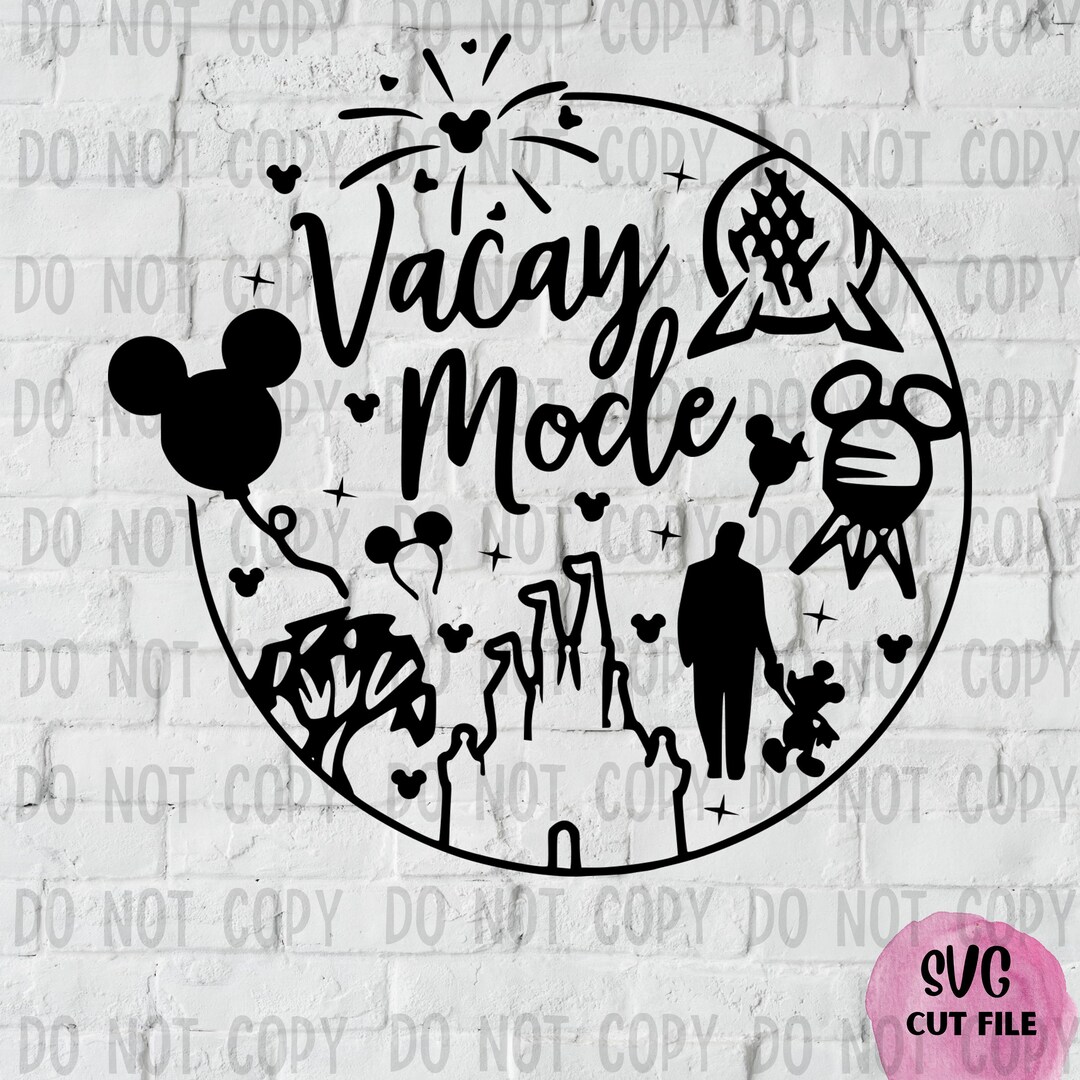 Modo Vacay SVG / Diseño circular Vacay SVG PNG / Descarga - Etsy España