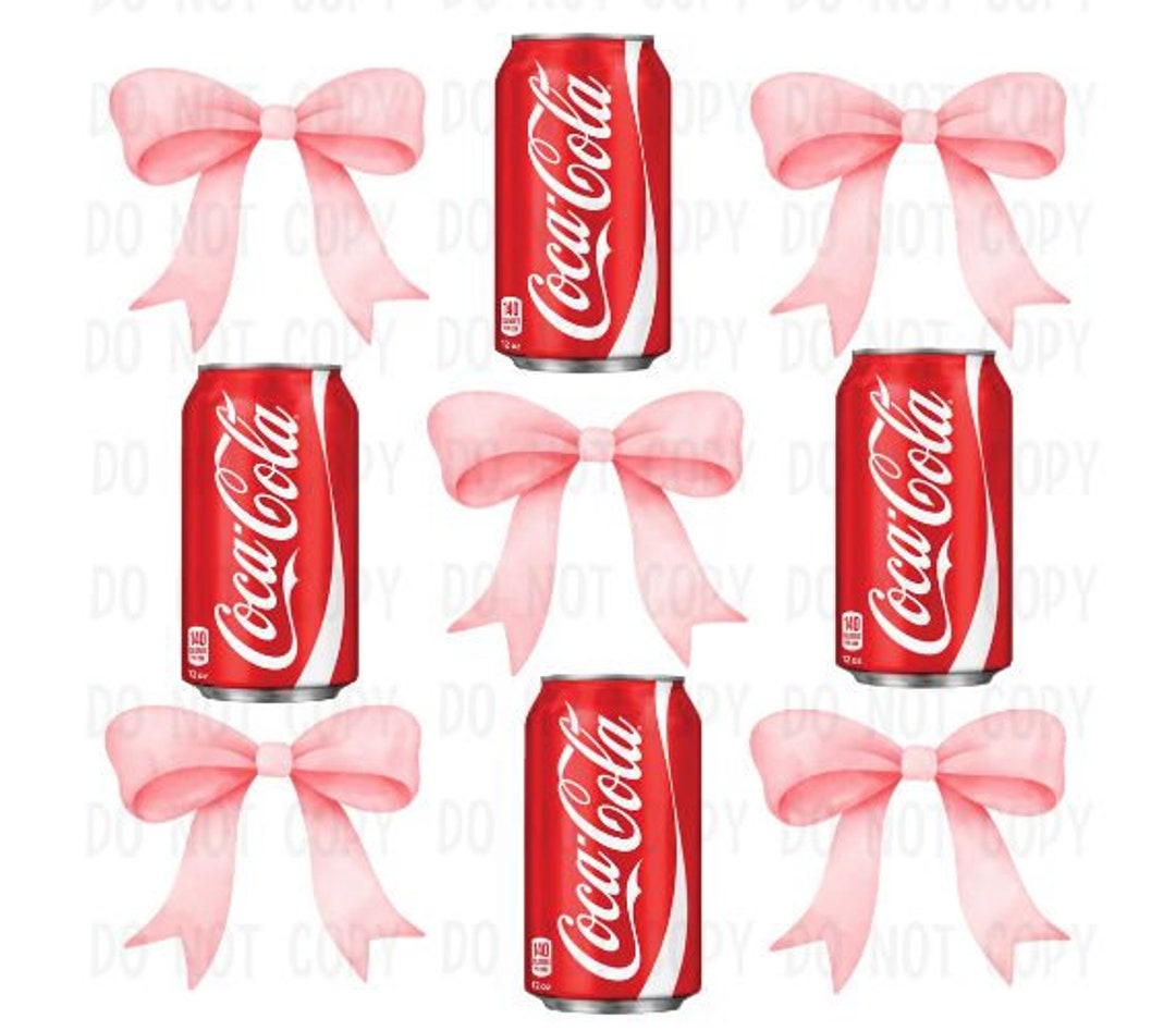 Preppy Coquette Bow Coke Coca Cola PNG Instant Digital Download - Etsy