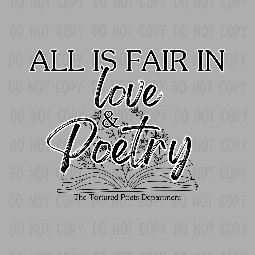 All is Fair in Love & Poetry Png the Tortured Poets Department PNG TTPD ...