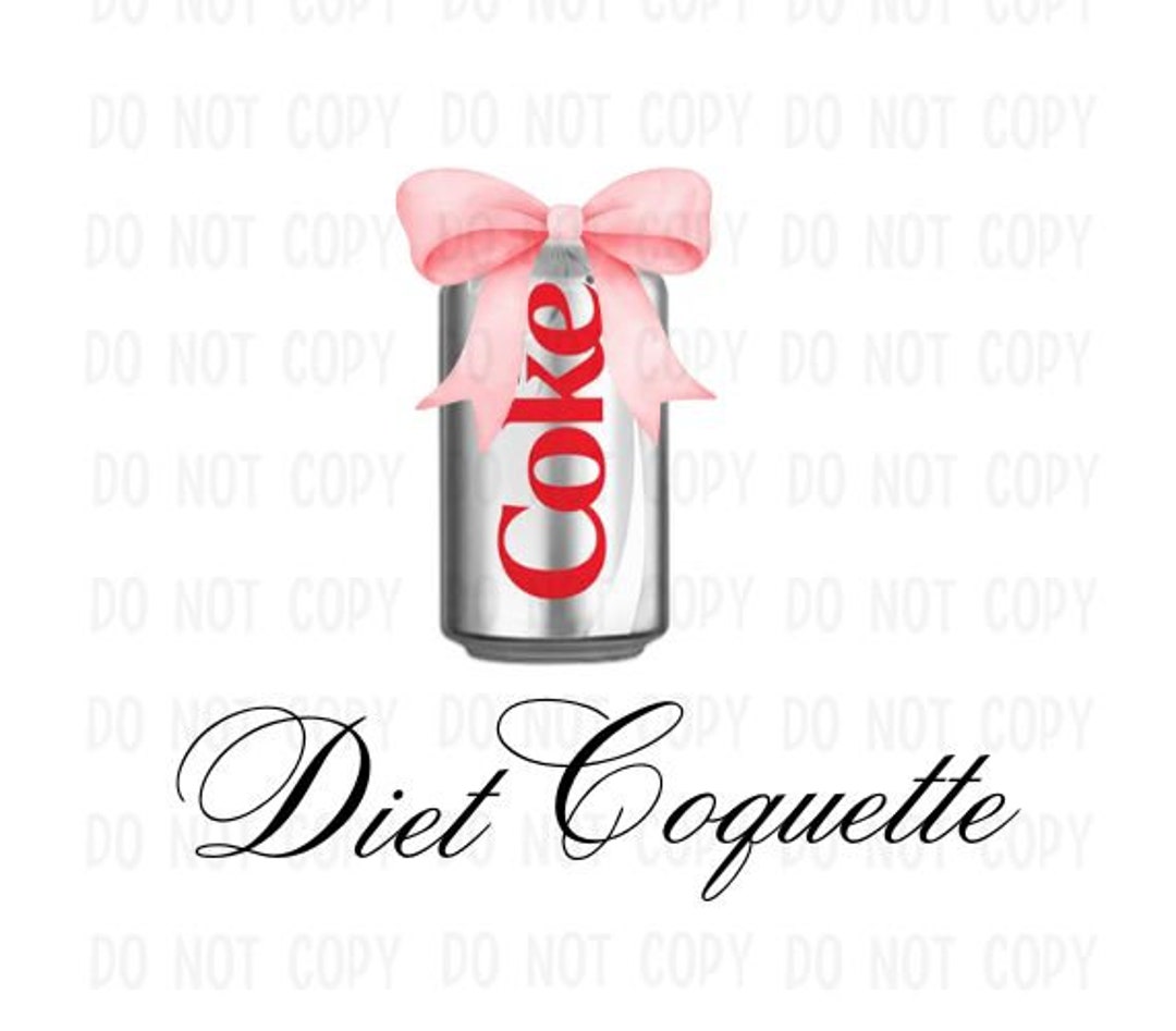 Diet Coquette Preppy Coquette Bow Diet Coke PNG Instant Digital ...