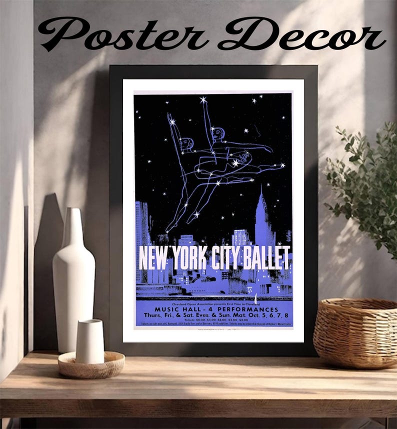 New York City Ballet Poster Art Print - Etsy