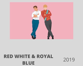 Red White and Royal Blue Poster - Etsy