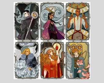 Six of Crows Character Playing Card Poster Set - Etsy