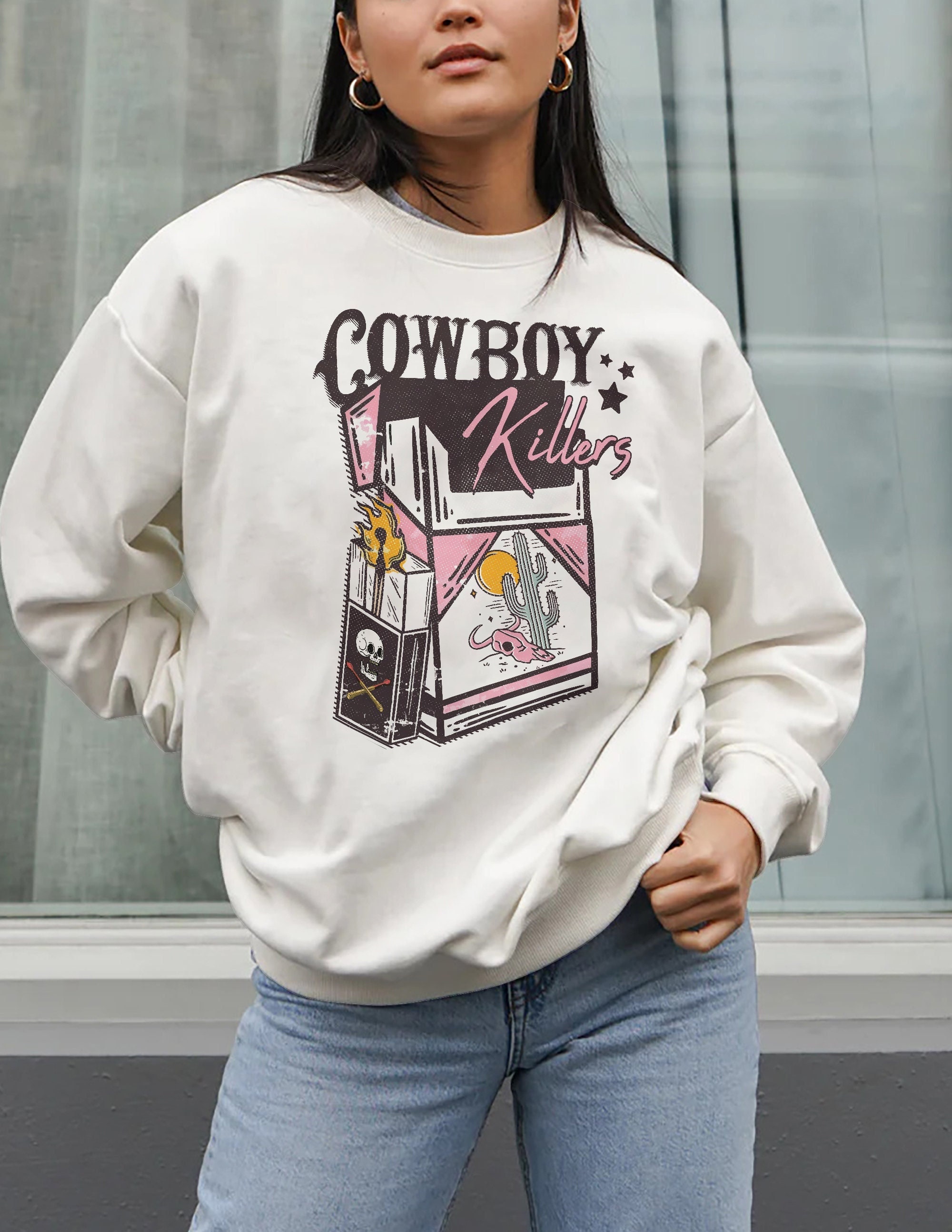 Cowboy Killers Sweatshirt Vintage Style Cowboy Western - Etsy