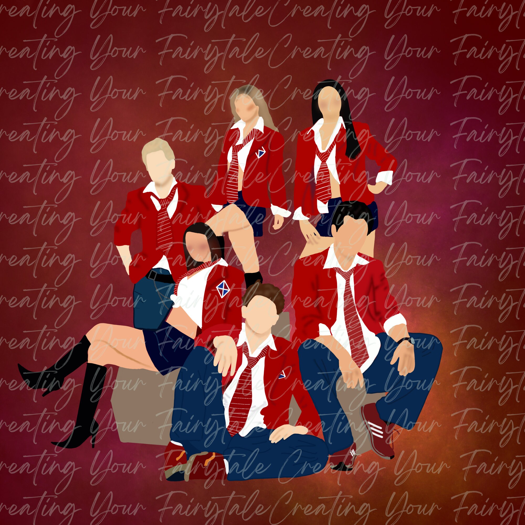 RBD PNG moderno RBD dibujado a mano png - Etsy México