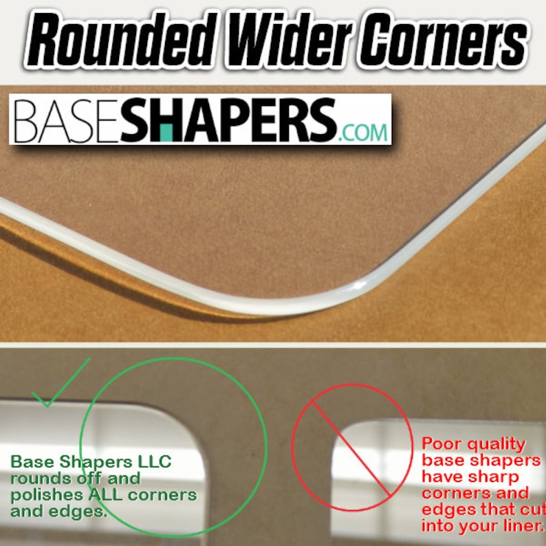 Custom Unbreakable Base Shaper 22 Inch Max - Custom up to 22x10 Inches - for Tote Structure ...