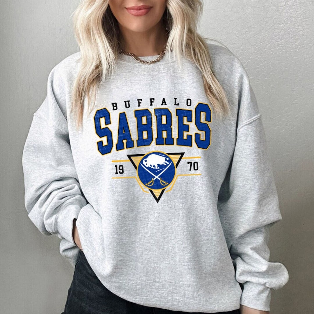 Vintage 90s Buffalo Sabres Hockey Sweatshirt, Buffalo Sabres Crewneck ...