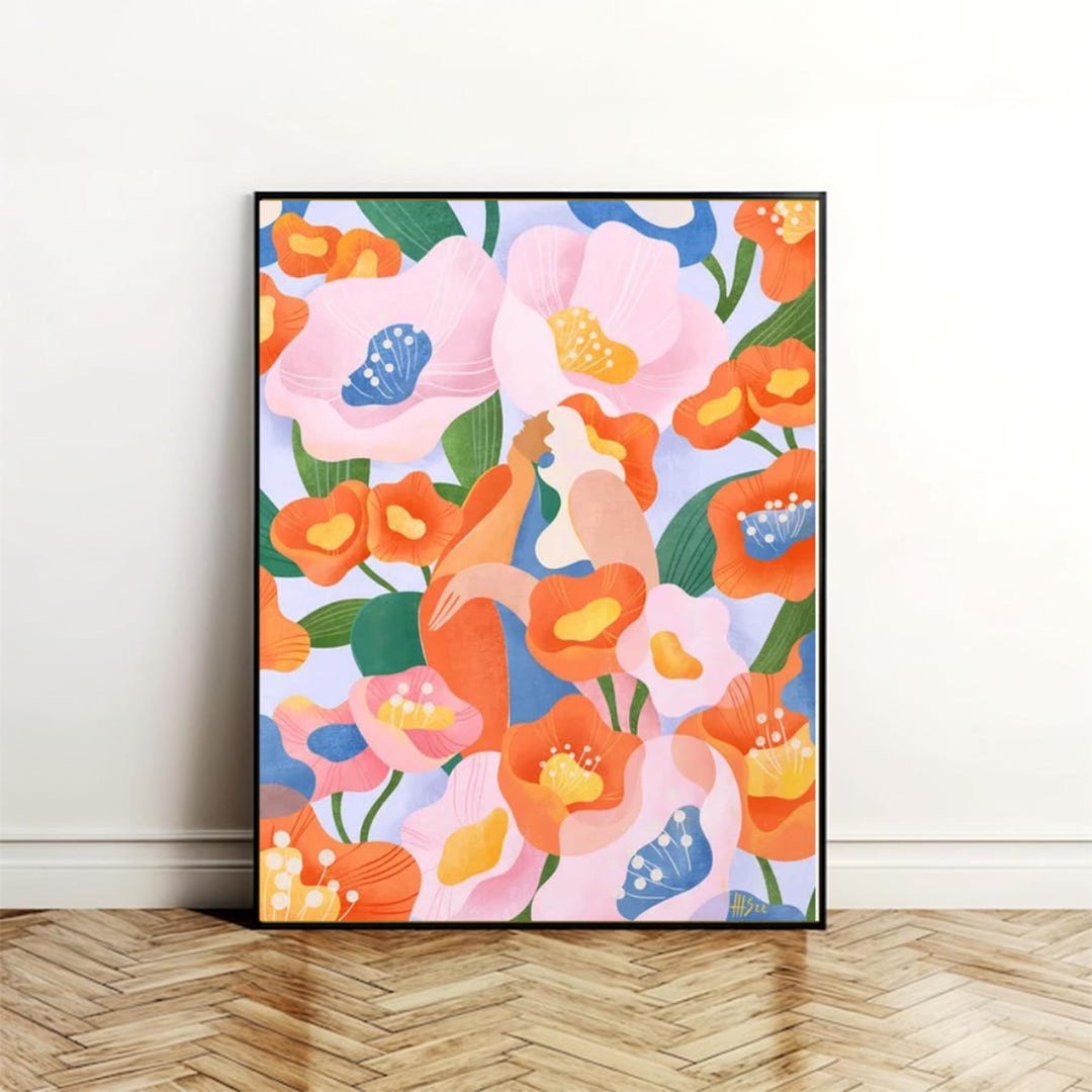 Flower Power Art Print Poster - Etsy