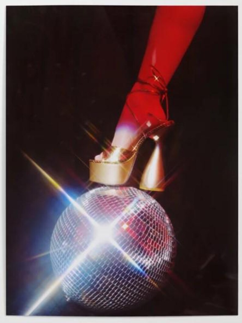 Disco Art - 70s Shoe Poster - Etsy
