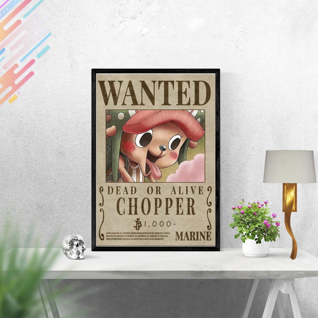 Chopper Wanted Poster Post-wano Mise à Jour Bounty Poste - Etsy