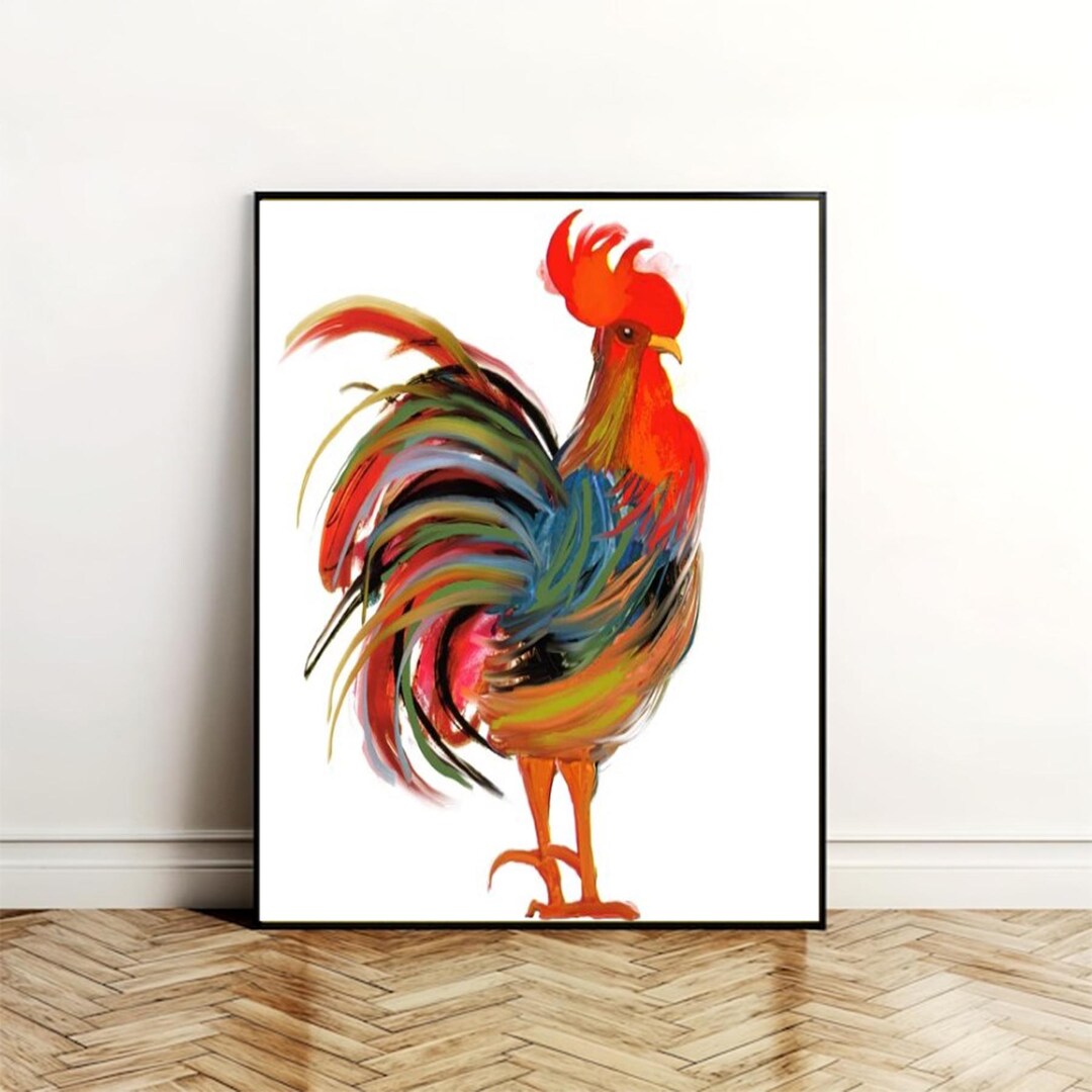 Le Coq Art Nouveau Coq Poster - Etsy
