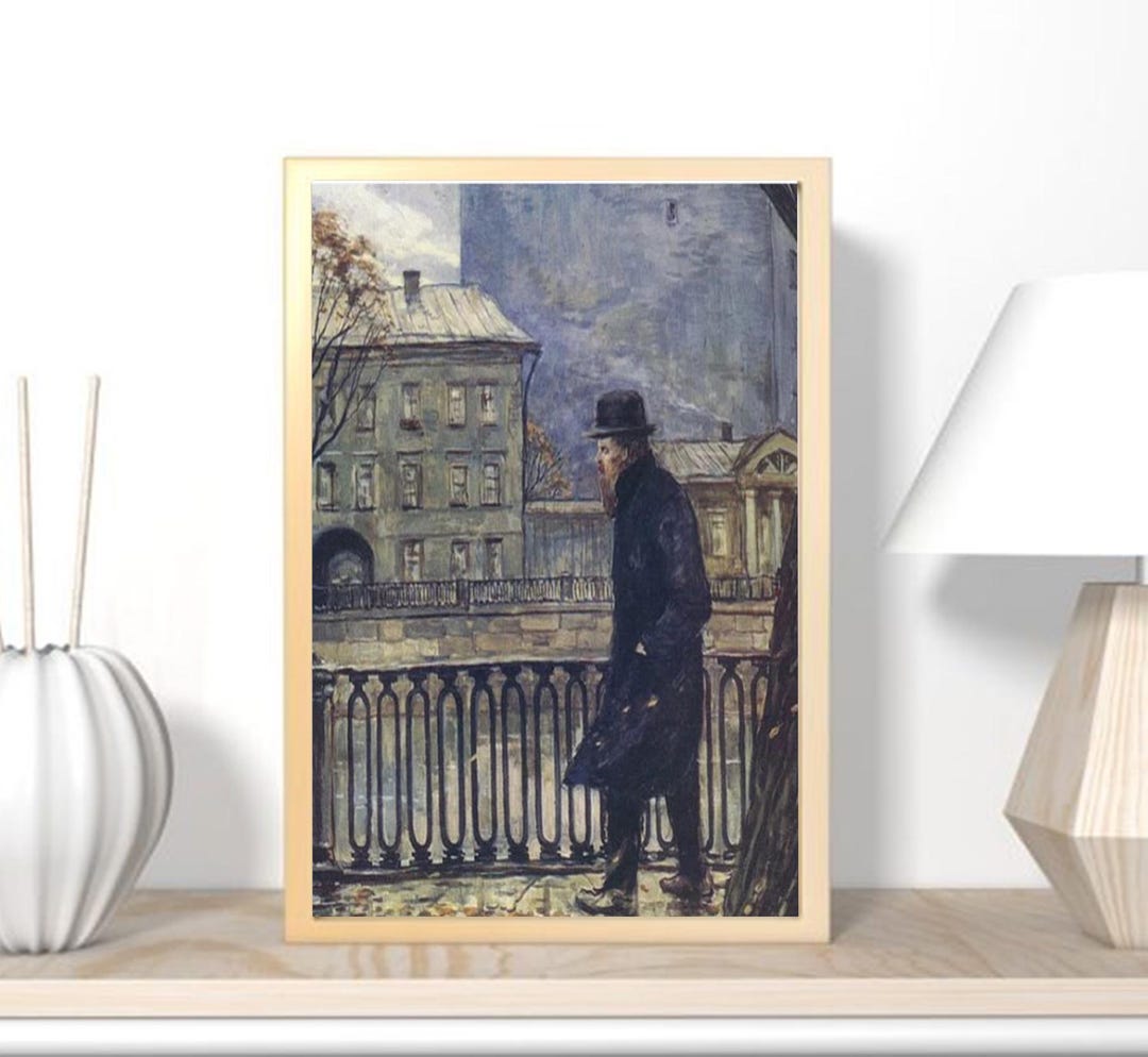 Fyodor Dostoevsky Walking Aesthetic Poster - Etsy