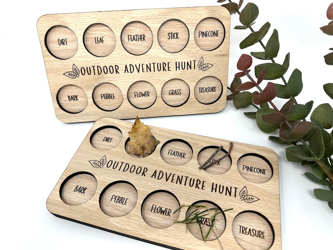 Kids Outdoor Scavenger Hunt Board, Nature Games, Camping Games ...