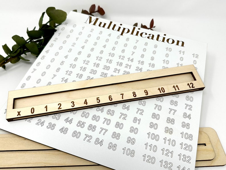 Multiplication Chart Math Board Homeschool Math Wood Math - Etsy