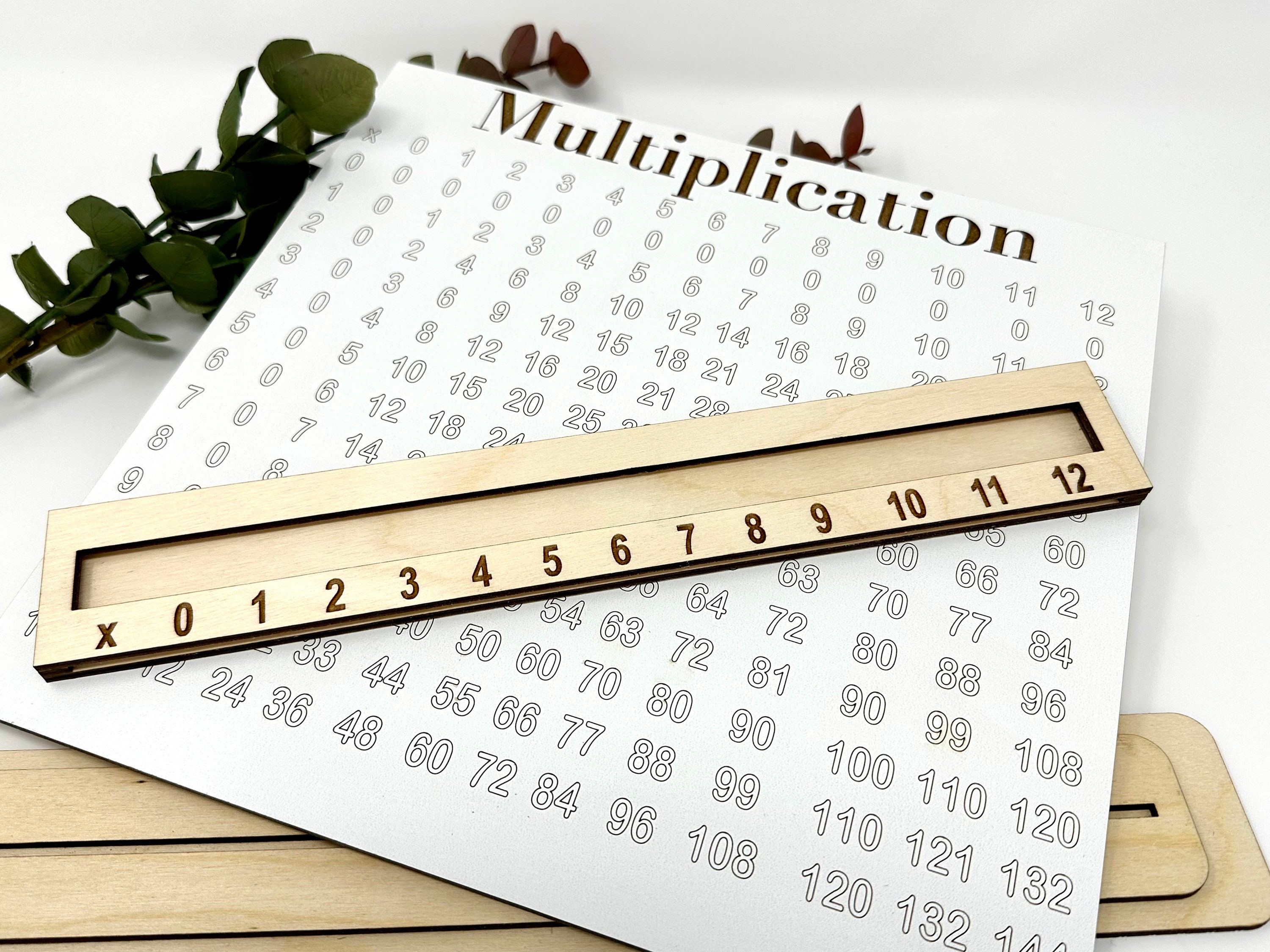 Multiplication Chart Math Board Homeschool Math Wood Math - Etsy