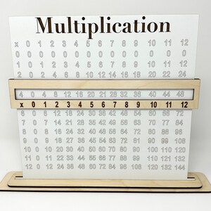 Multiplication Chart, Math Board, Homeschool Math, Wood Math Board ...