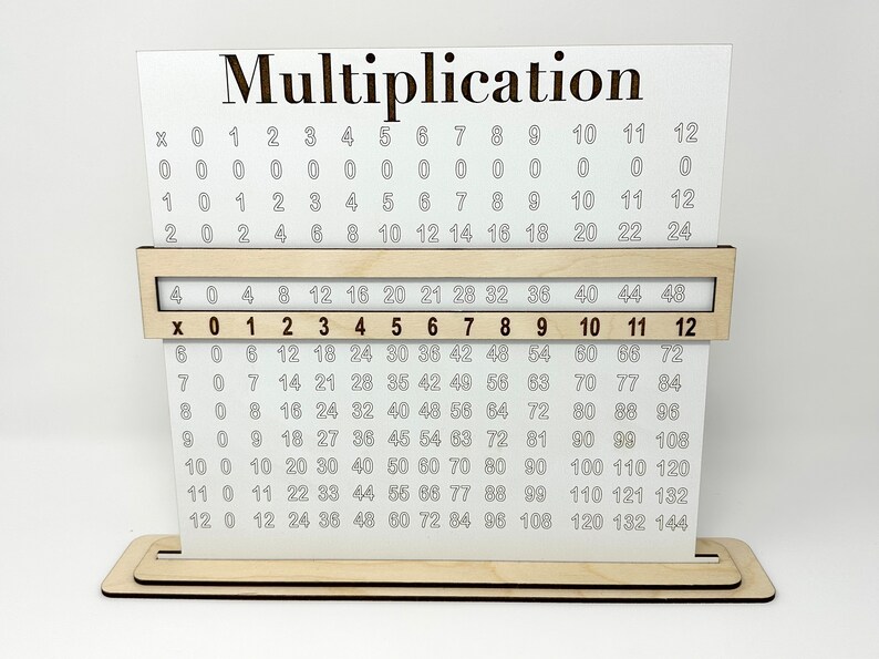 Multiplication Chart, Math Board, Homeschool Math, Wood Math Board ...