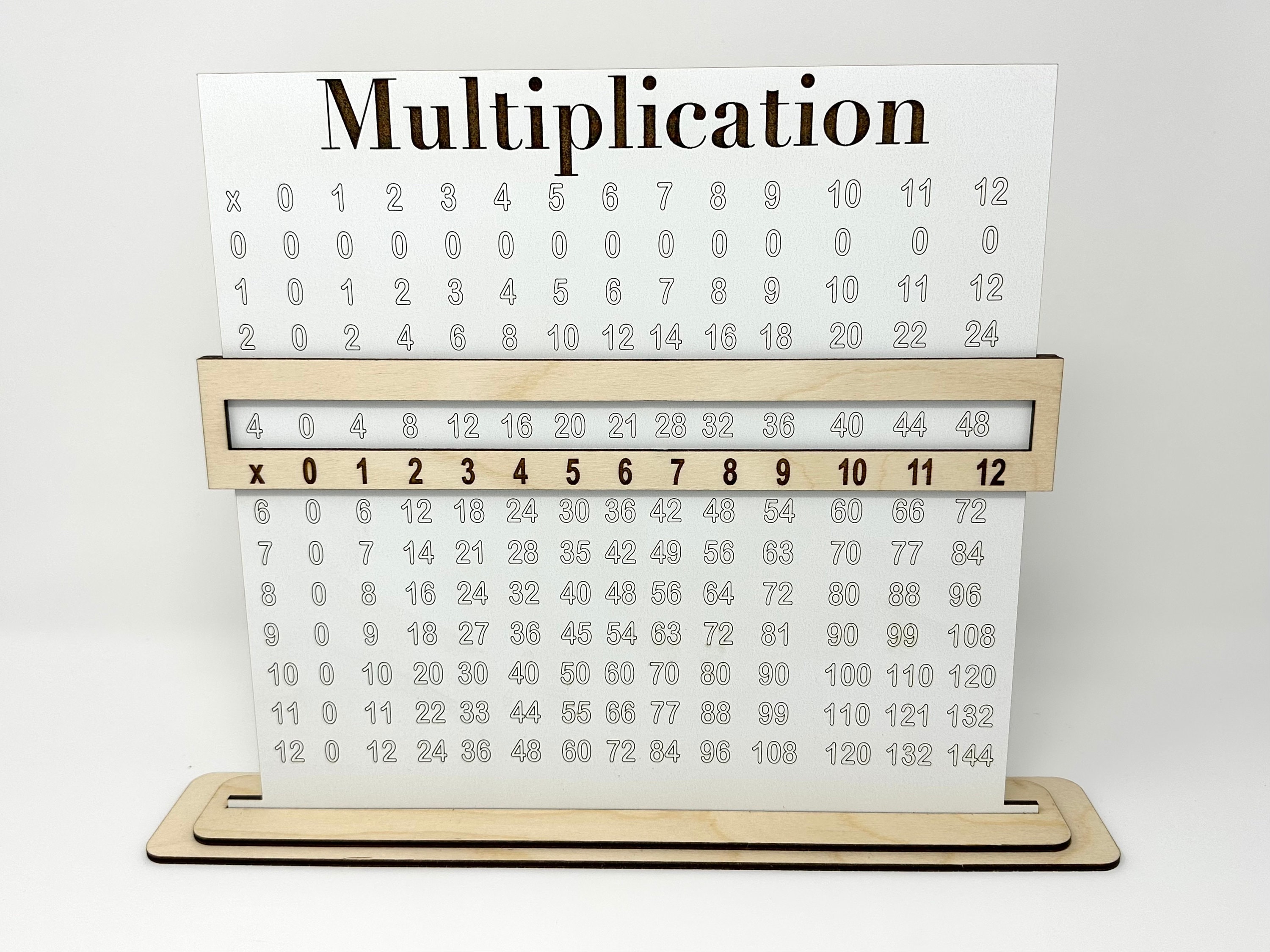 Multiplication Chart Math Board Homeschool Math Wood Math - Etsy