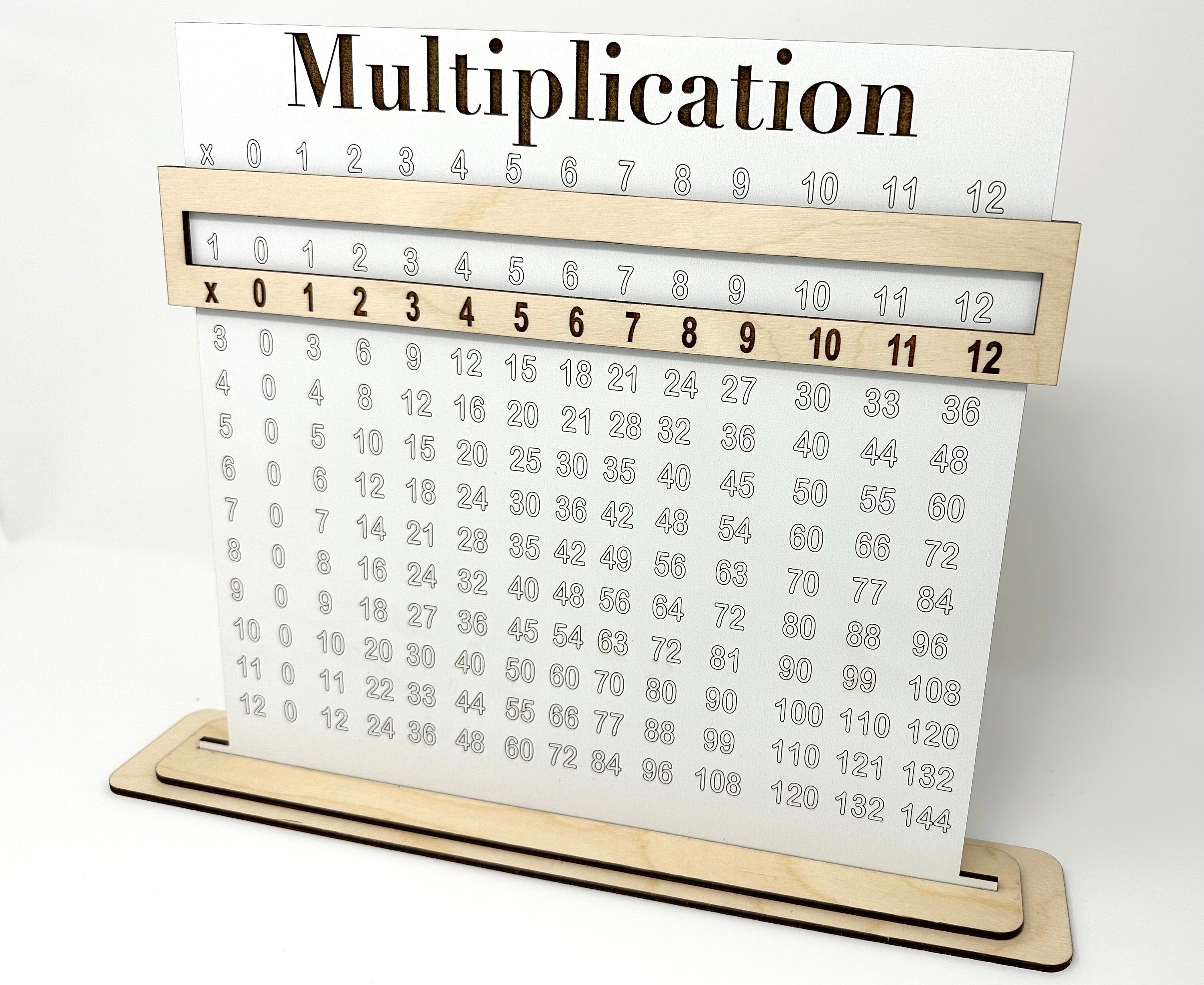 Multiplication Chart Math Board Homeschool Math Wood Math - Etsy