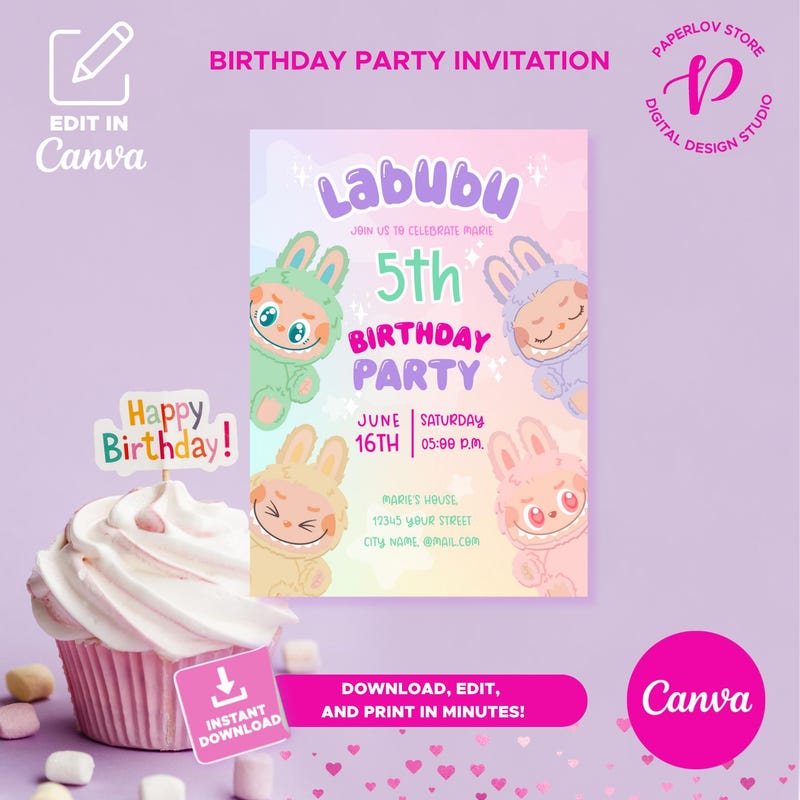 Labubu plantillas - Etsy México