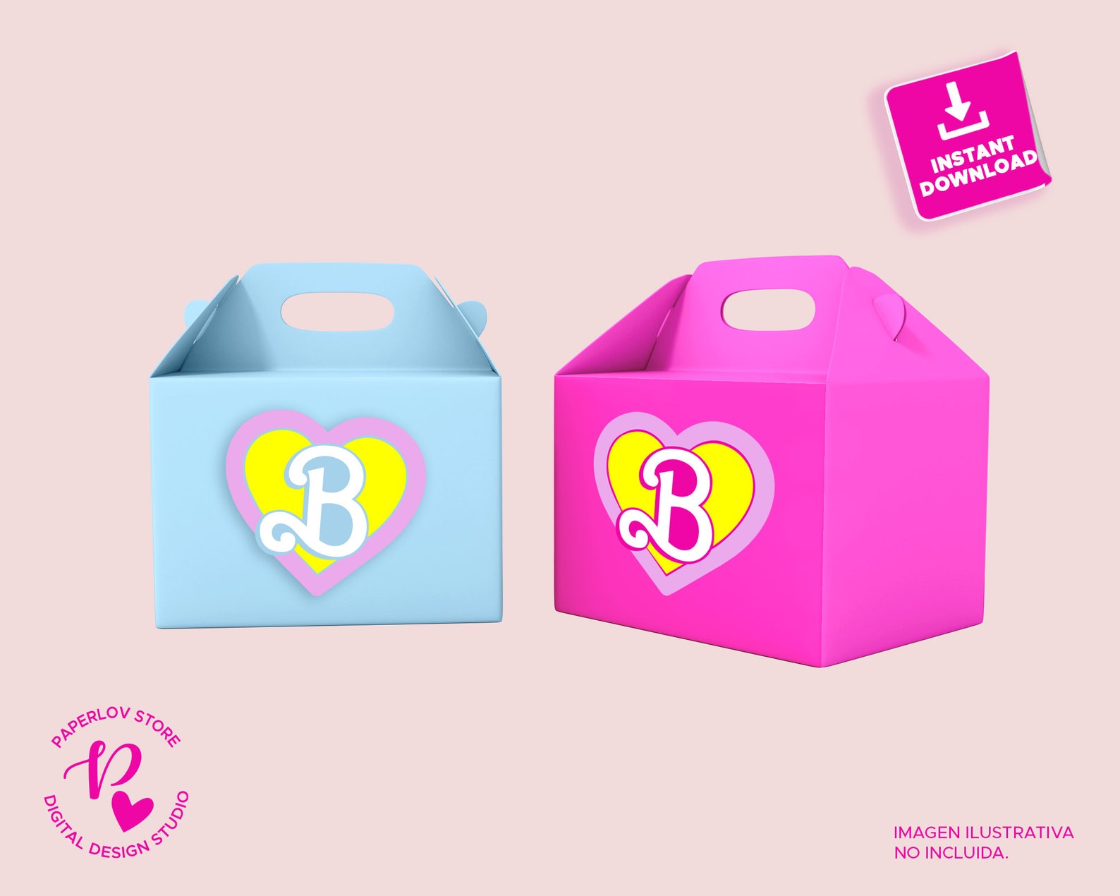 Barbi Icons Logo Heart / PNG SVG PDF Clipart Digital Download Easy to ...