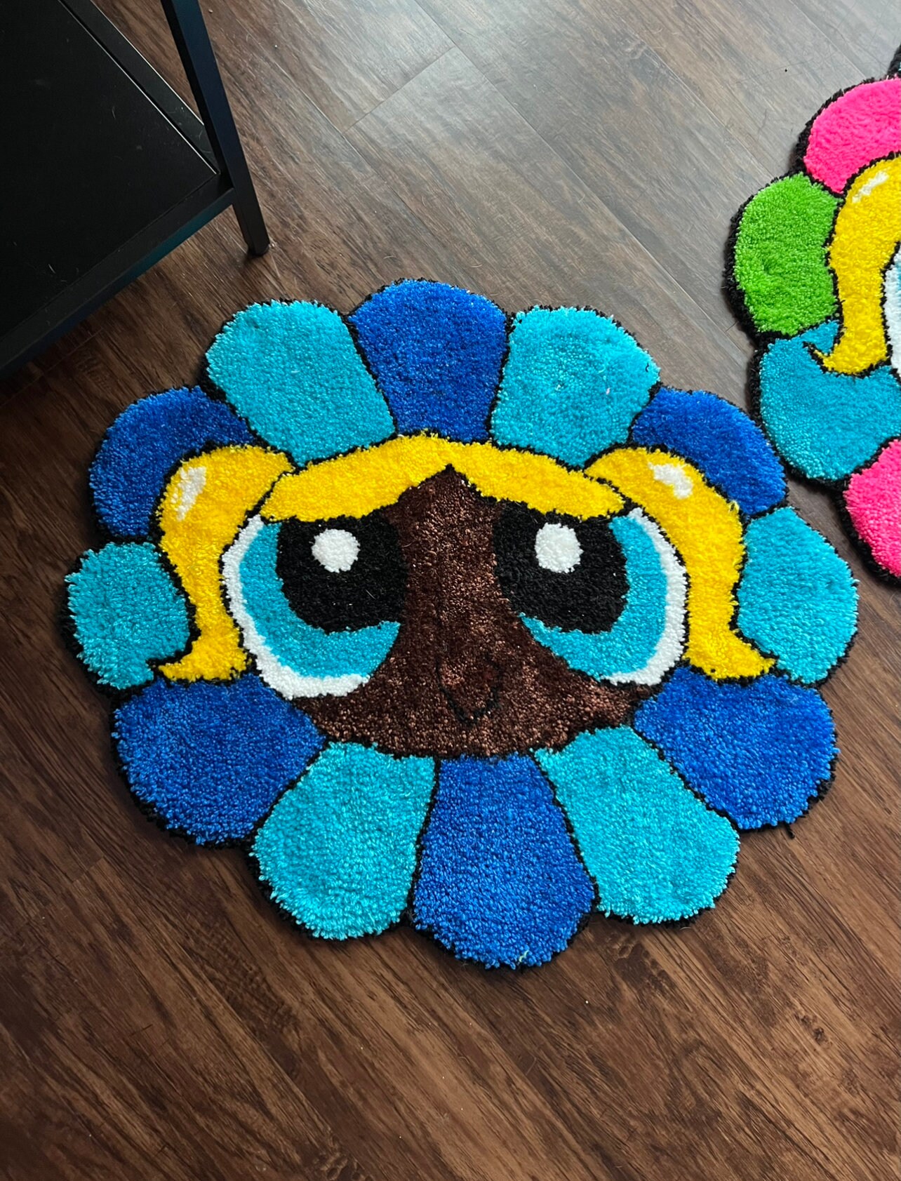 Powerpuff Flower Tufted Rug Handmade - Etsy