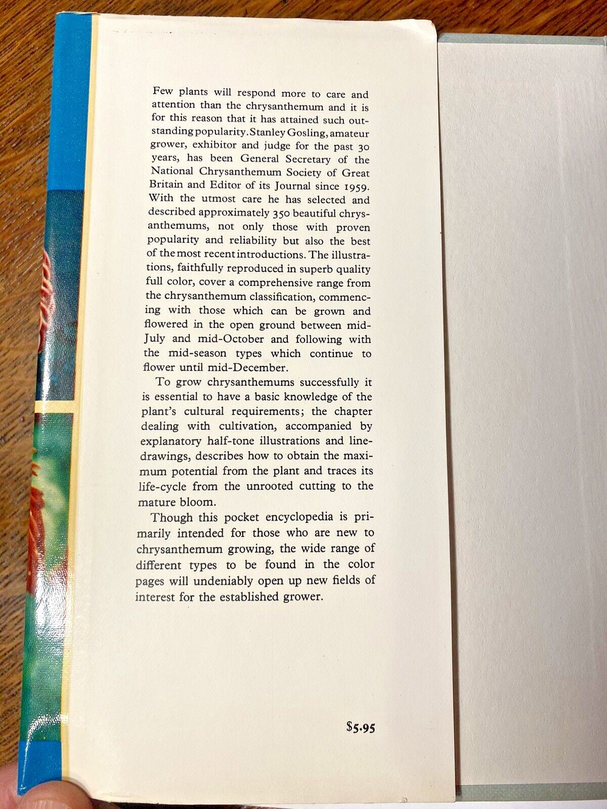 Vintage Book Pocket Encyclopedia Chrysanthemums Illustrated Hardcover ...