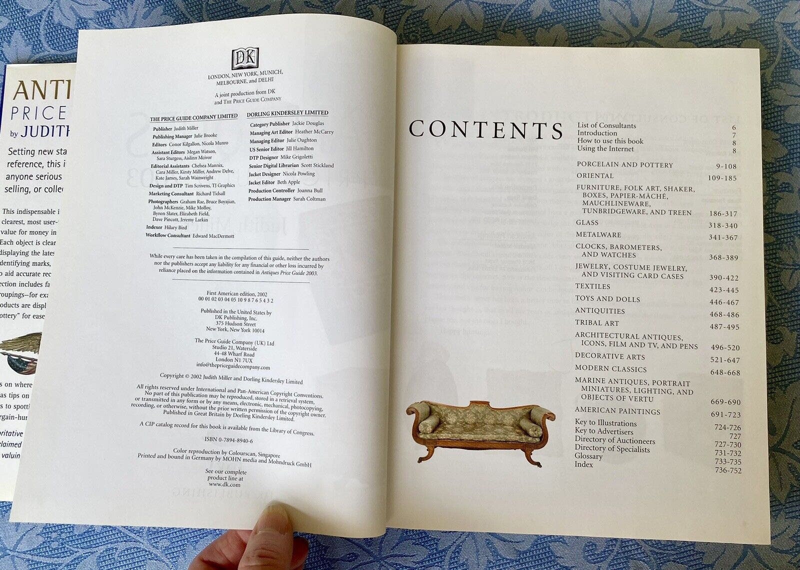 Antiques Price Guide - Full Color Reference 2003 Judith Miller Book ...