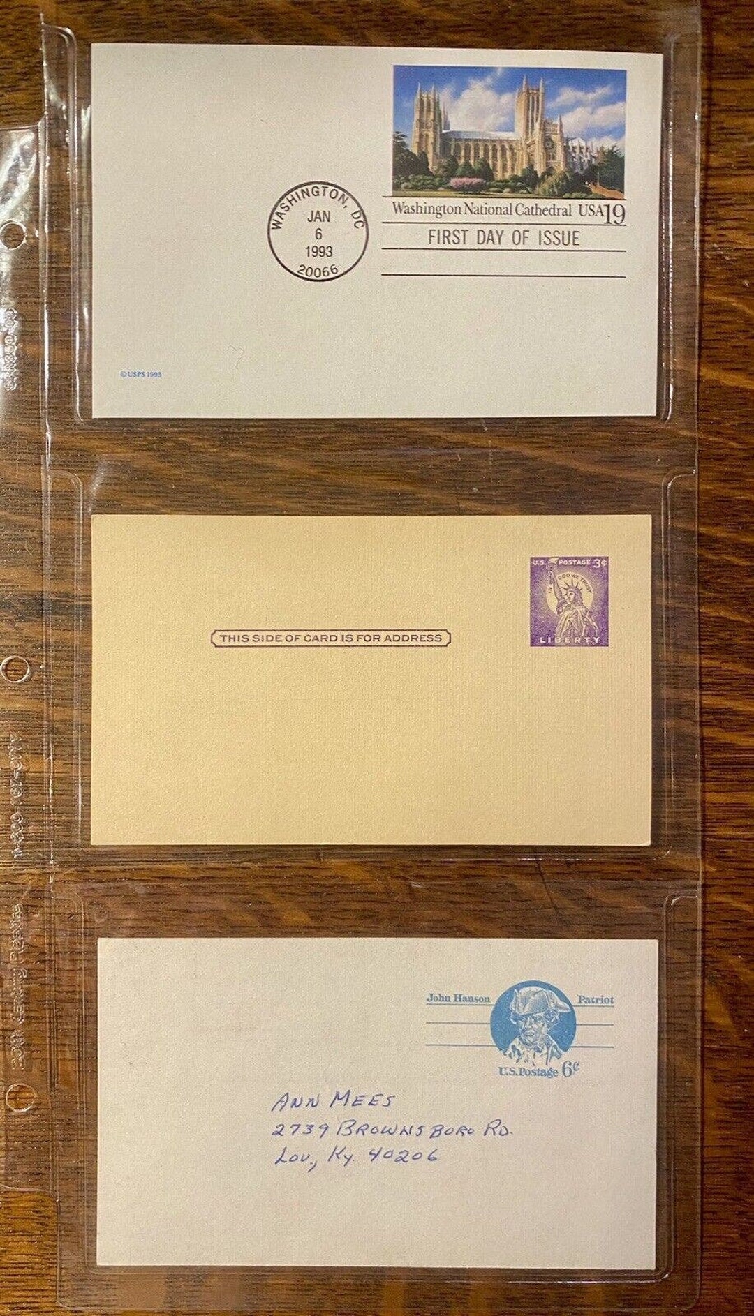 Lot 3 Vintage Postcards First Day Issue Washington Cathedral 3 Cents ...