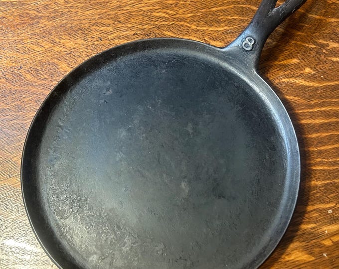 Antique Cast Iron #8 Griddle W/ Gate Mark Gated 10" Pre-1890 Unmarked ...