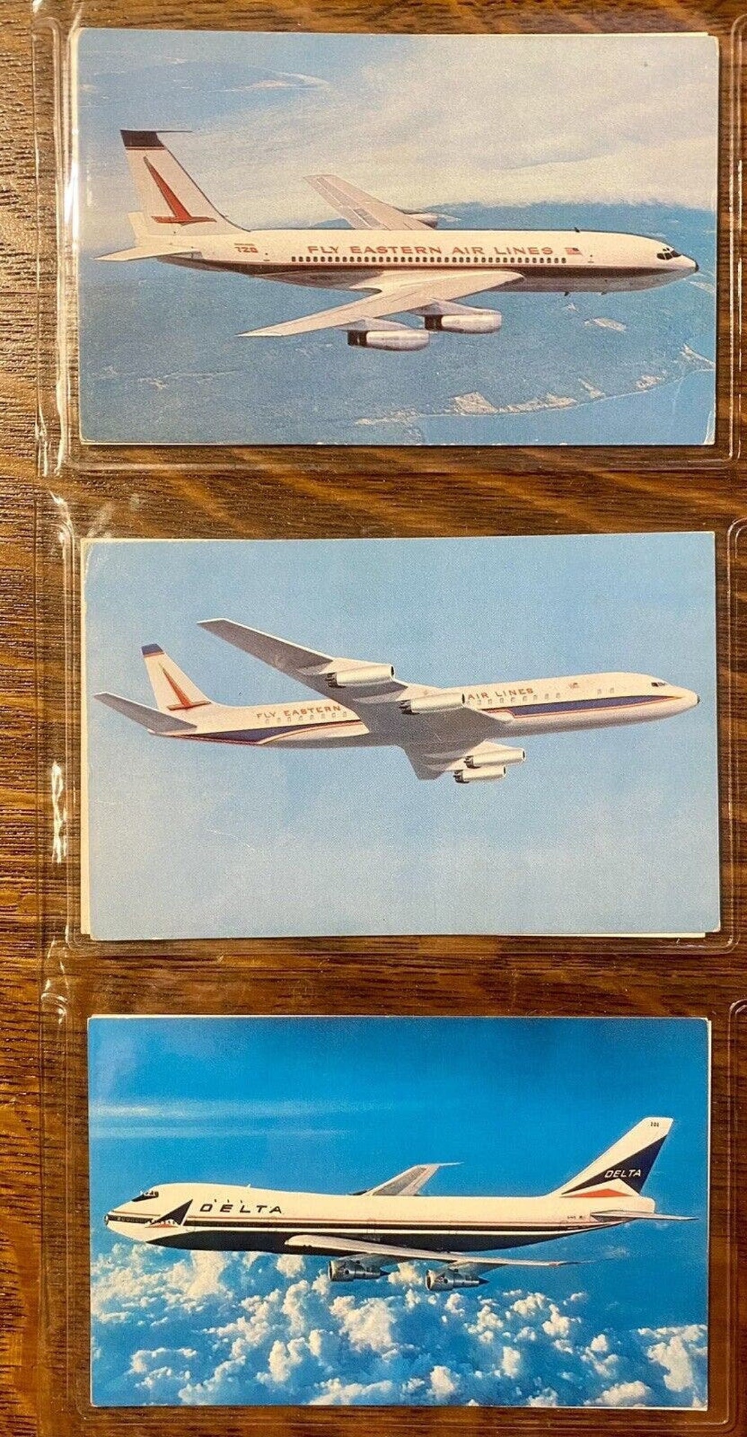 Lot 12 Vintage 1970s Airplane Aviation San Francisco Delta TWA Eastern ...