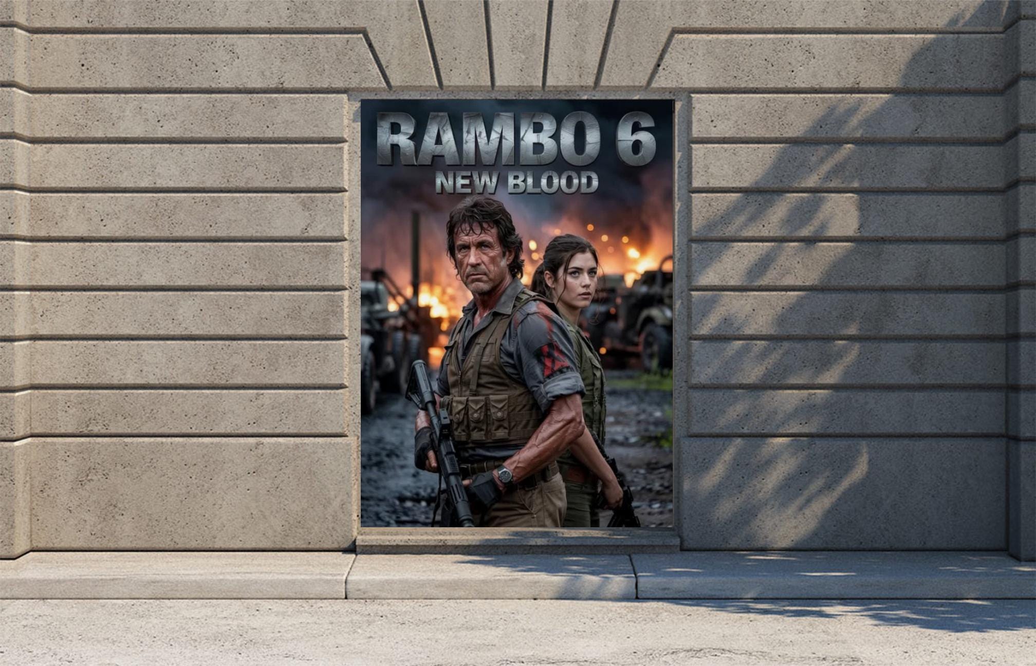 Rambo 6- New Blood (2025) Movie Poster No Frame, Action Movie, Home ...