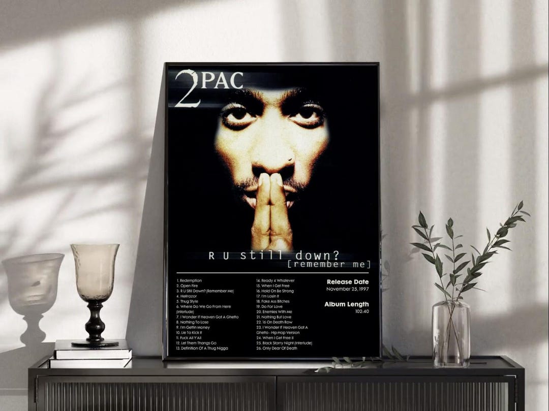 90s Hiphop Tribute Poster Soulful Rap Music Inspired Wall Art Vintage ...