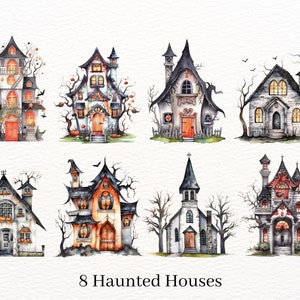 Halloween Clipart Bundle, Watercolor Clipart, Halloween Clipart ...