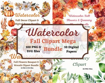 Burgundy Blush Fall Floral Frame Clipart Watercolor Flowers - Etsy