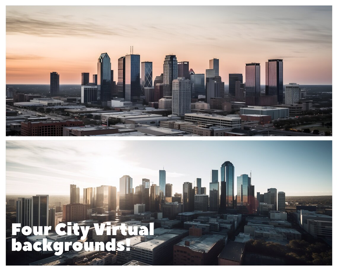 City Virtual Background, Microsoft Teams, Zoom, Skype, Google Meet ...