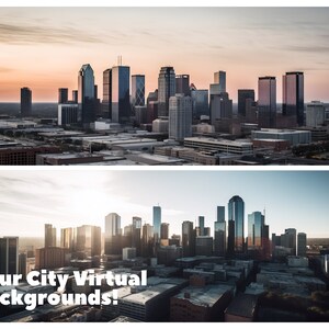 City Virtual Background, Microsoft Teams, Zoom, Skype, Google Meet ...