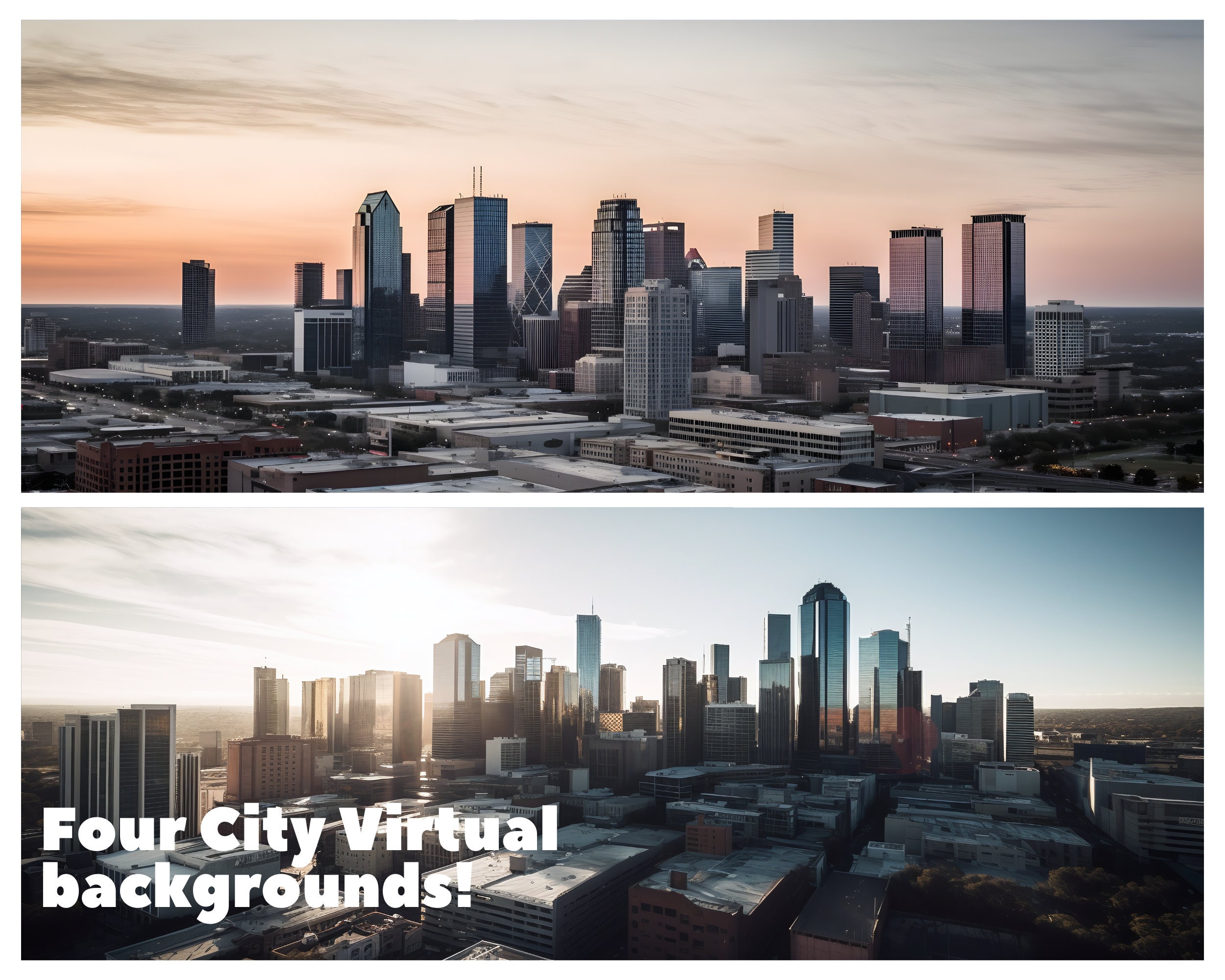 City Virtual Background, Microsoft Teams, Zoom, Skype, Google Meet ...