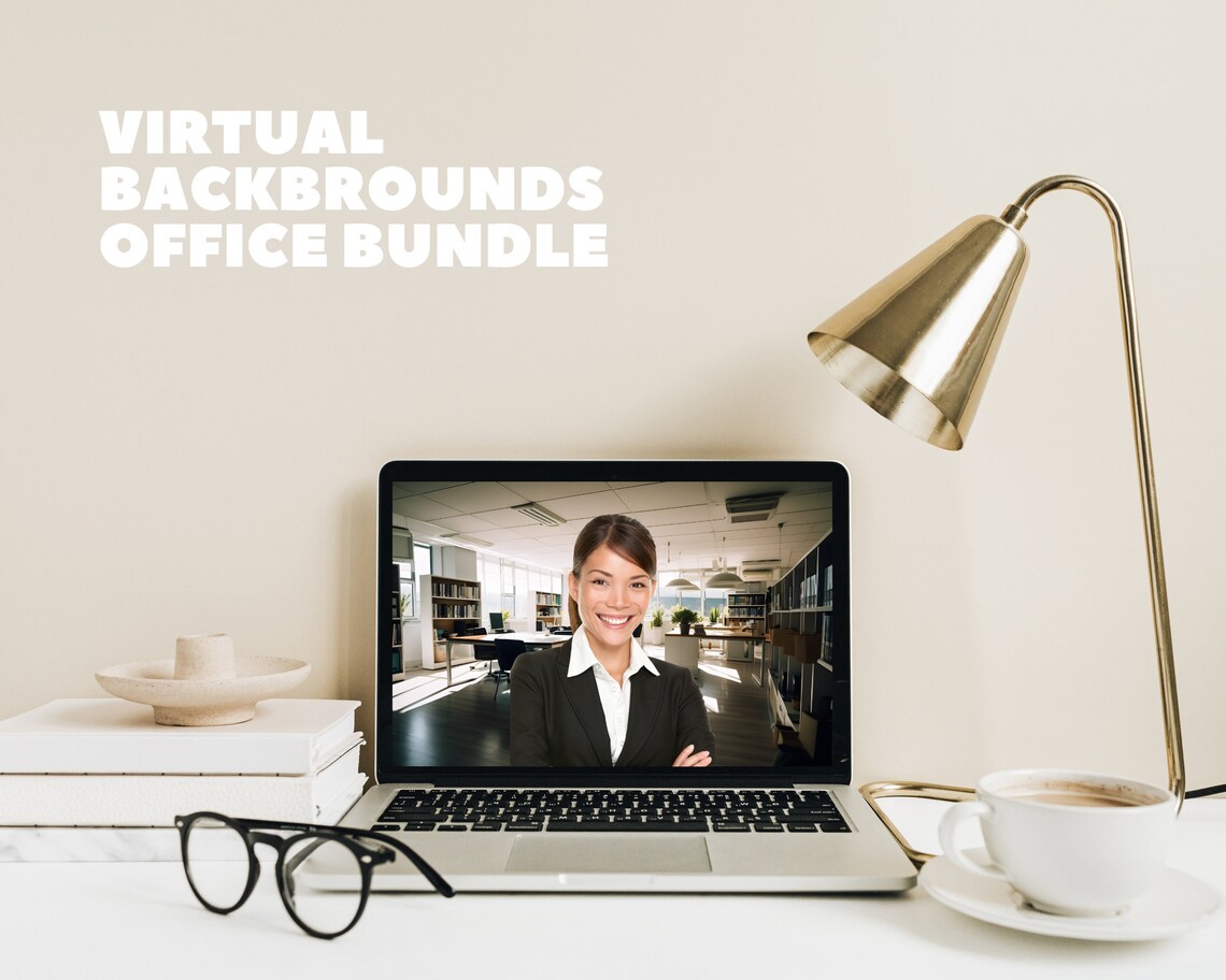 4K Office Virtual Backgrounds, Professional Zoom, Teams, Skype (digital ...