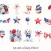 Fourth of July Clipart Bundle, Watercolor Clipart, 4th of July Clipart ...