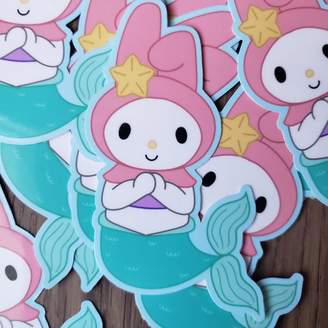 My Melody Little Mermaid Sticker Ariel Sanrio Sticker - Etsy
