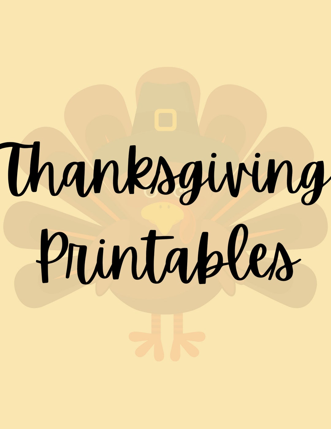 Thanksgiving Printable Set - Etsy