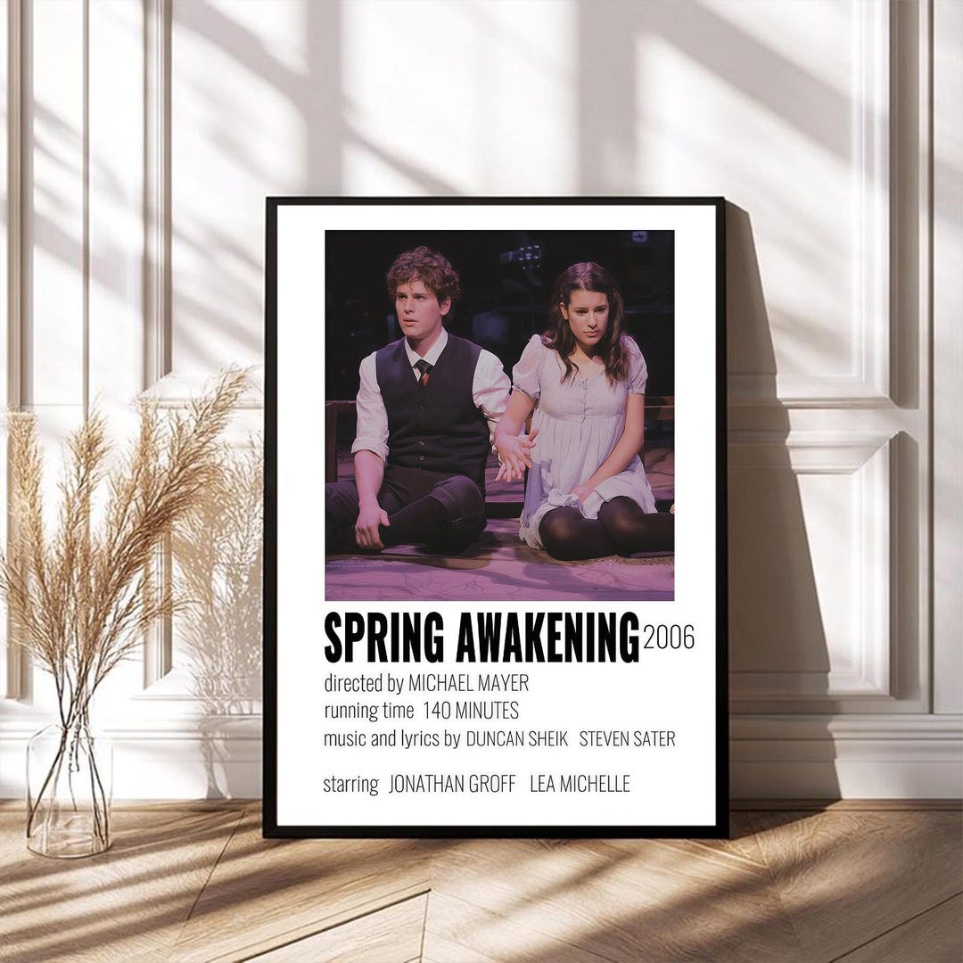 Spring Awakening Music Poster – Minimalist Movie Poster, Home ...