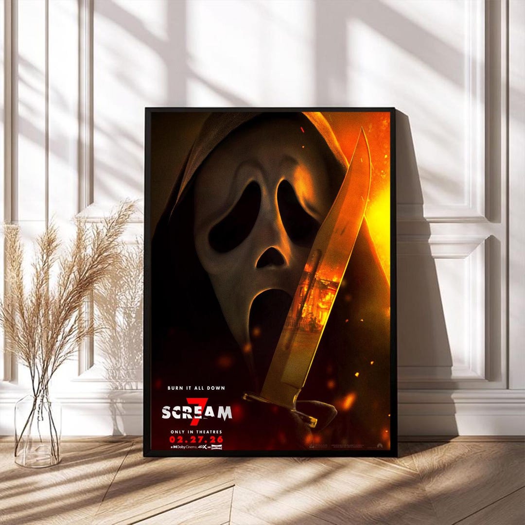 Scream 7 (2026) Movie Poster – Horror Film Wall Art - Cinematic Movie ...