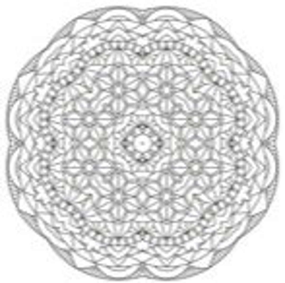 Circle Mandala Coloring Pages - Etsy