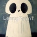 Cute Vintage Halloween Ghost | Large Printable Art | Retro Halloween ...